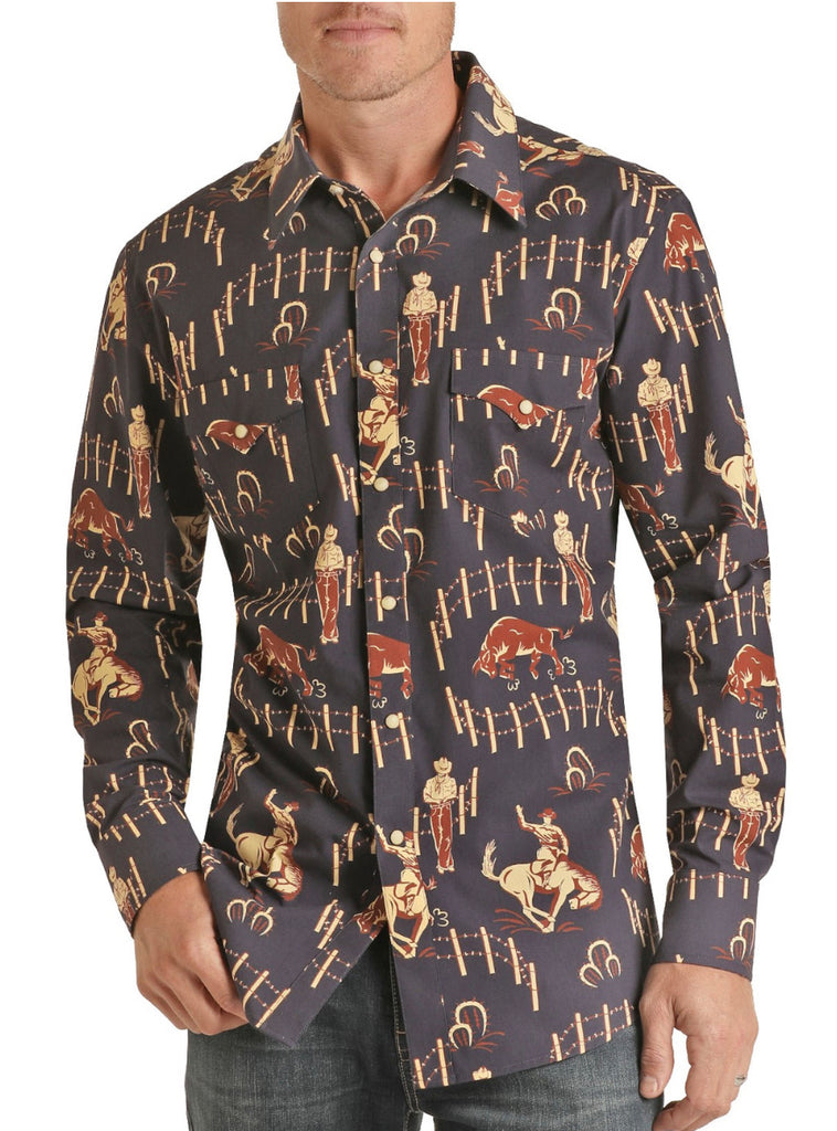 Vintage '46 Rodeo Long Sleeve Western Shirt – Los Potrillos Western Wear