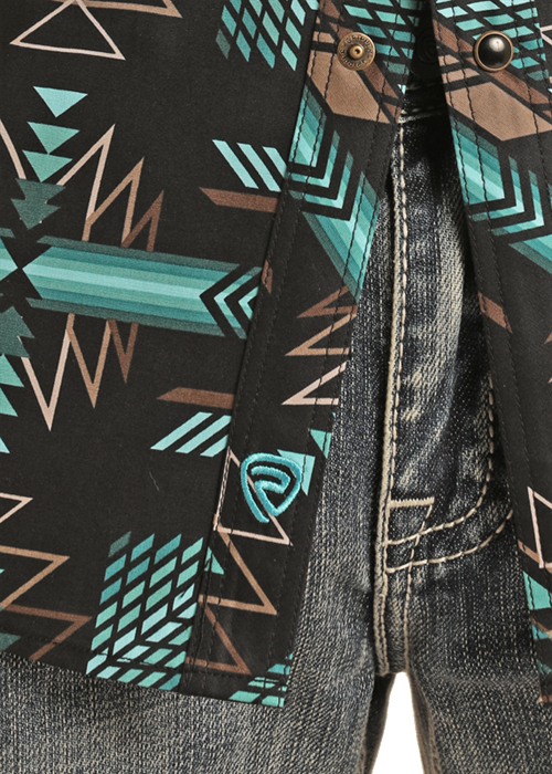 Aztec Long Sleeve Western Shirt – Los Potrillos Western Wear