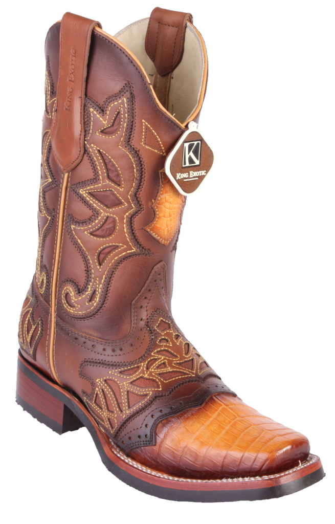Caiman belly rodeo square toe boot – Los Potrillos Western Wear
