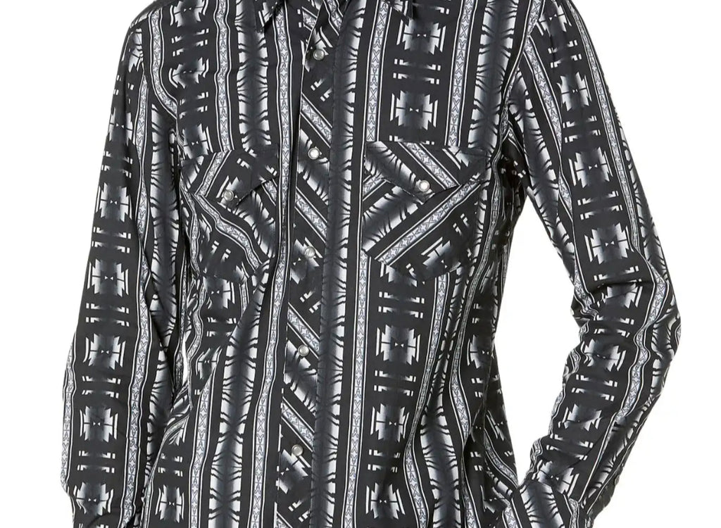 Aztec Long Sleeve Western Shirt – Los Potrillos Western Wear